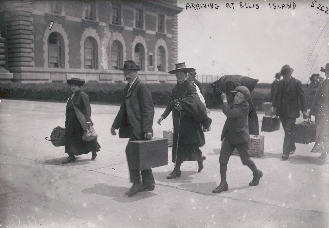 Arriving at Ellis Island, NYC in 1907