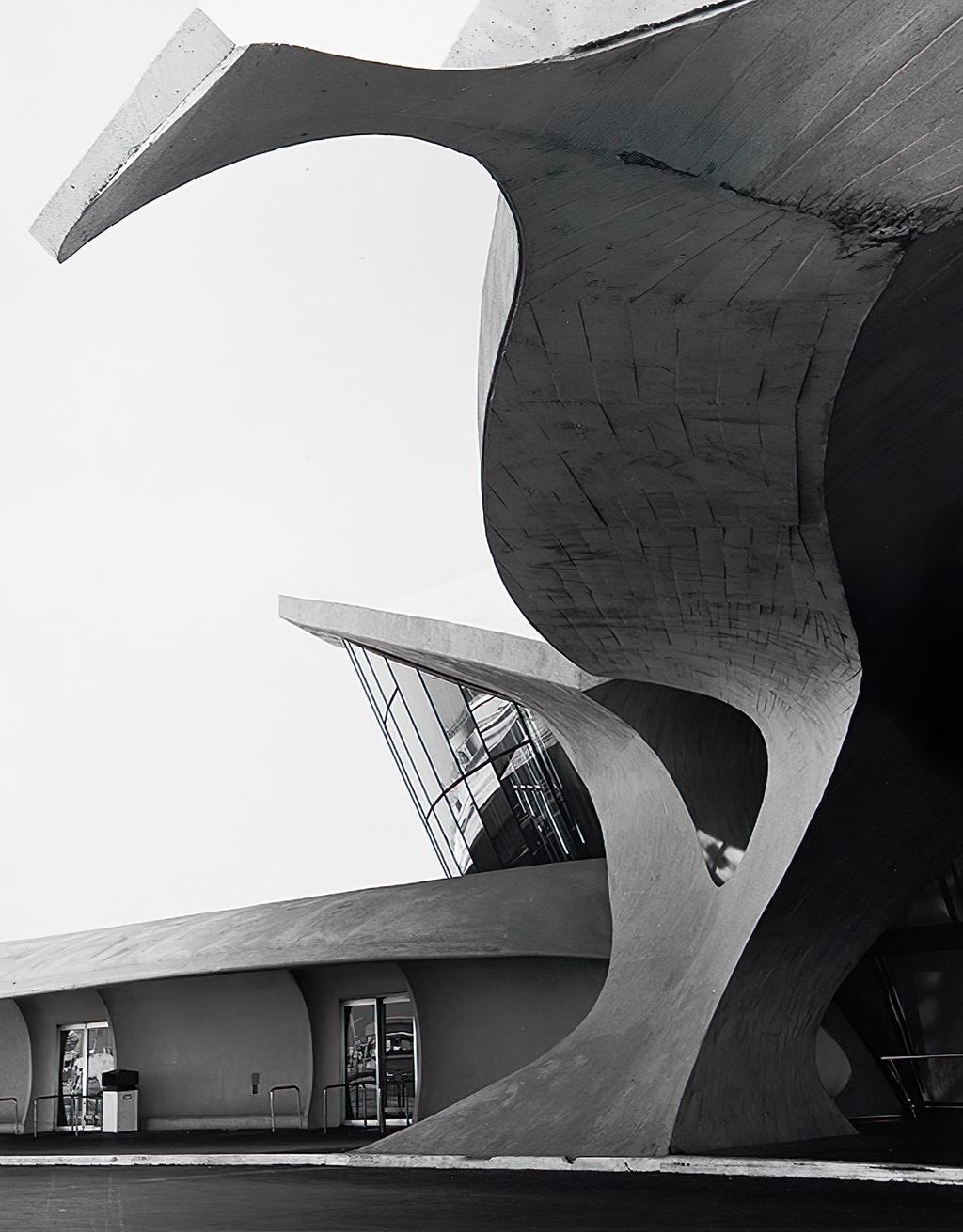 TWA Terminal, Exterior Facade - NYC in 1955