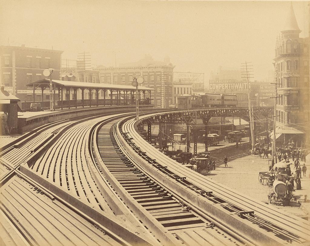 New York Elevated Railway - NYC in 1880 - NYC in 1880