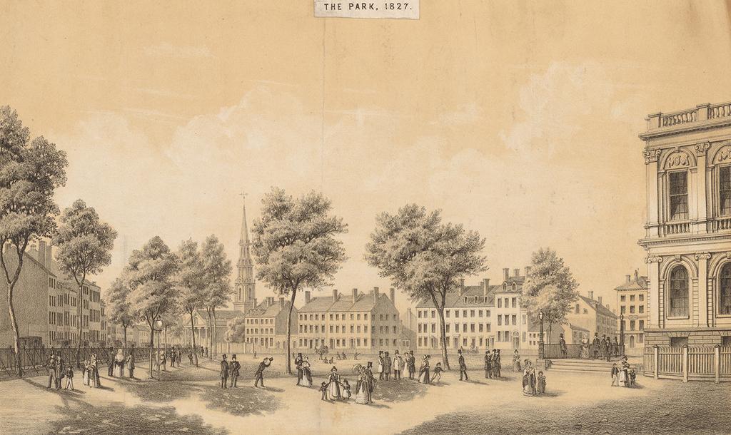 Central Park Scene - NYC in 1827