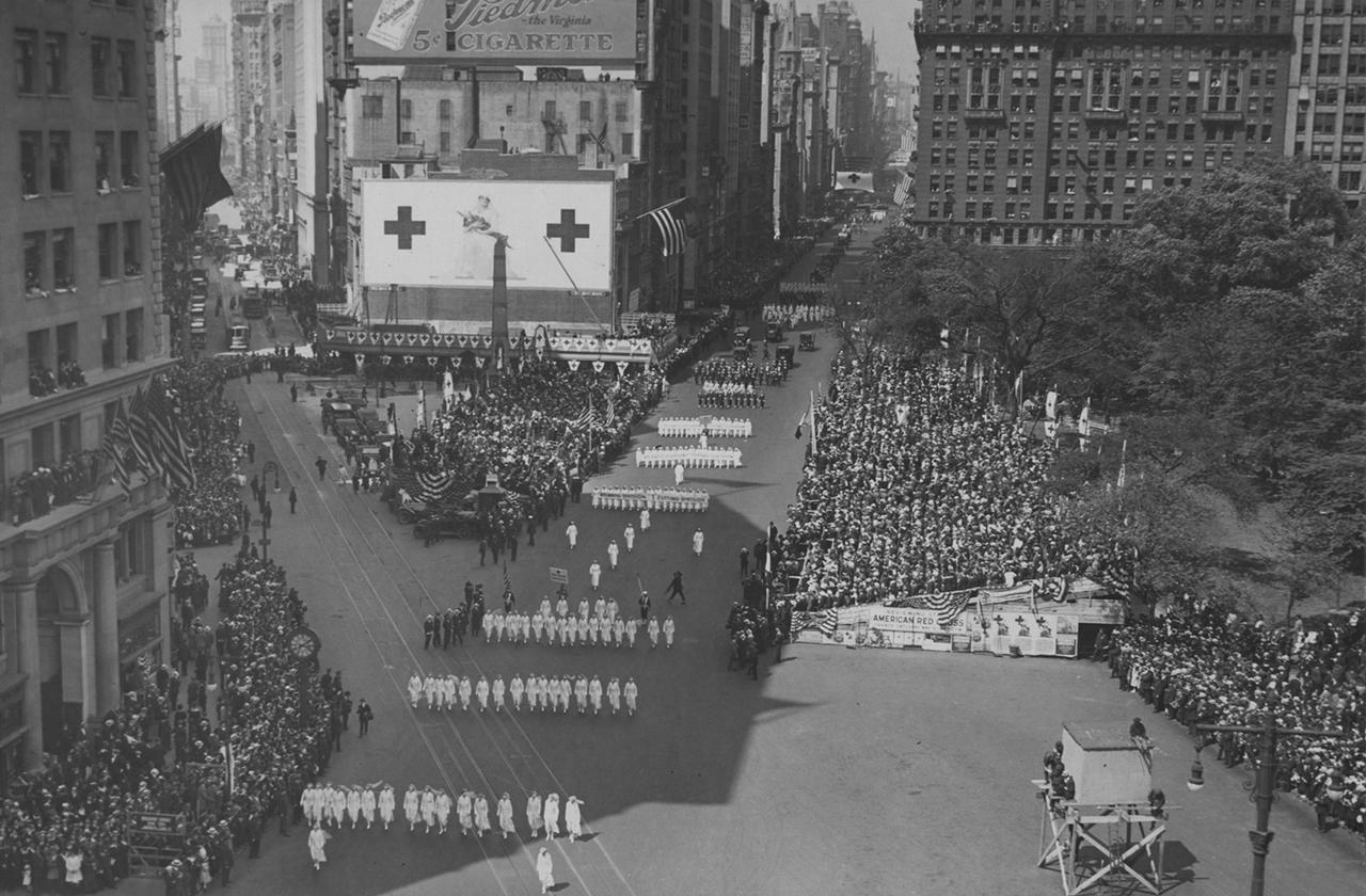 Madison Square Park - Red Cross Parade - NYC in 1918