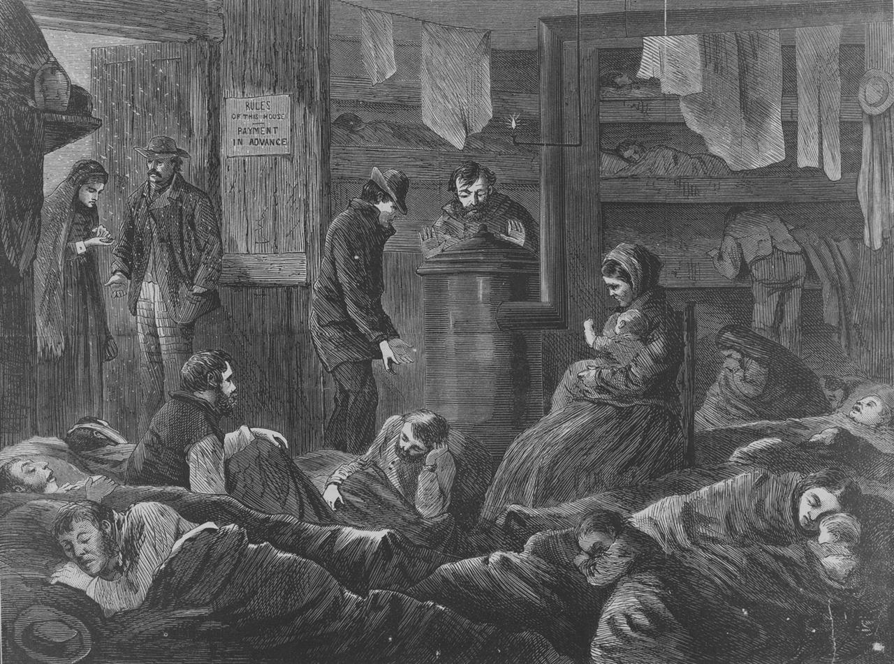 Underground Lodgings for the Poor @ Greenwich Street in 1869