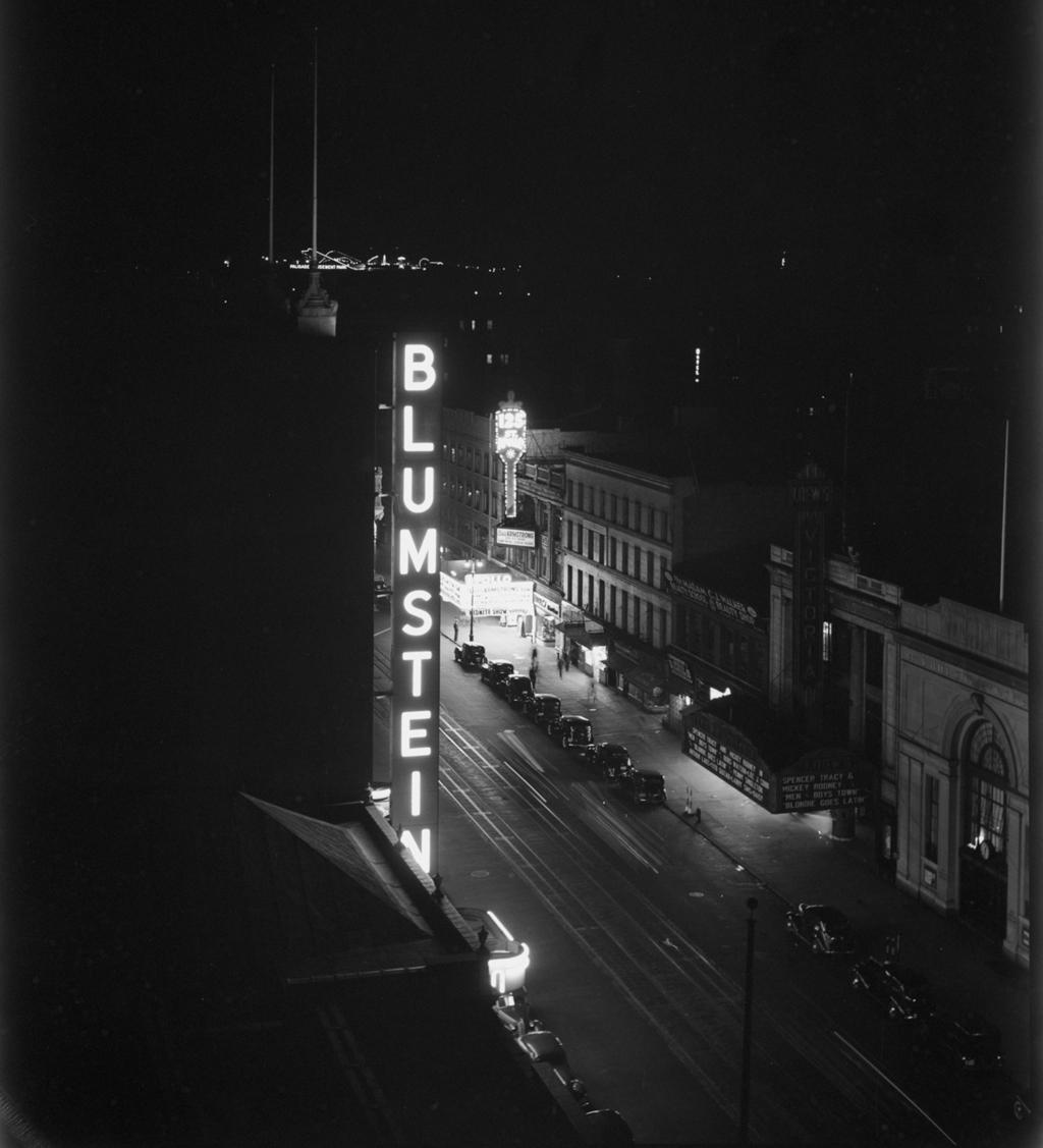 125th Street at Night - NYC in 1941