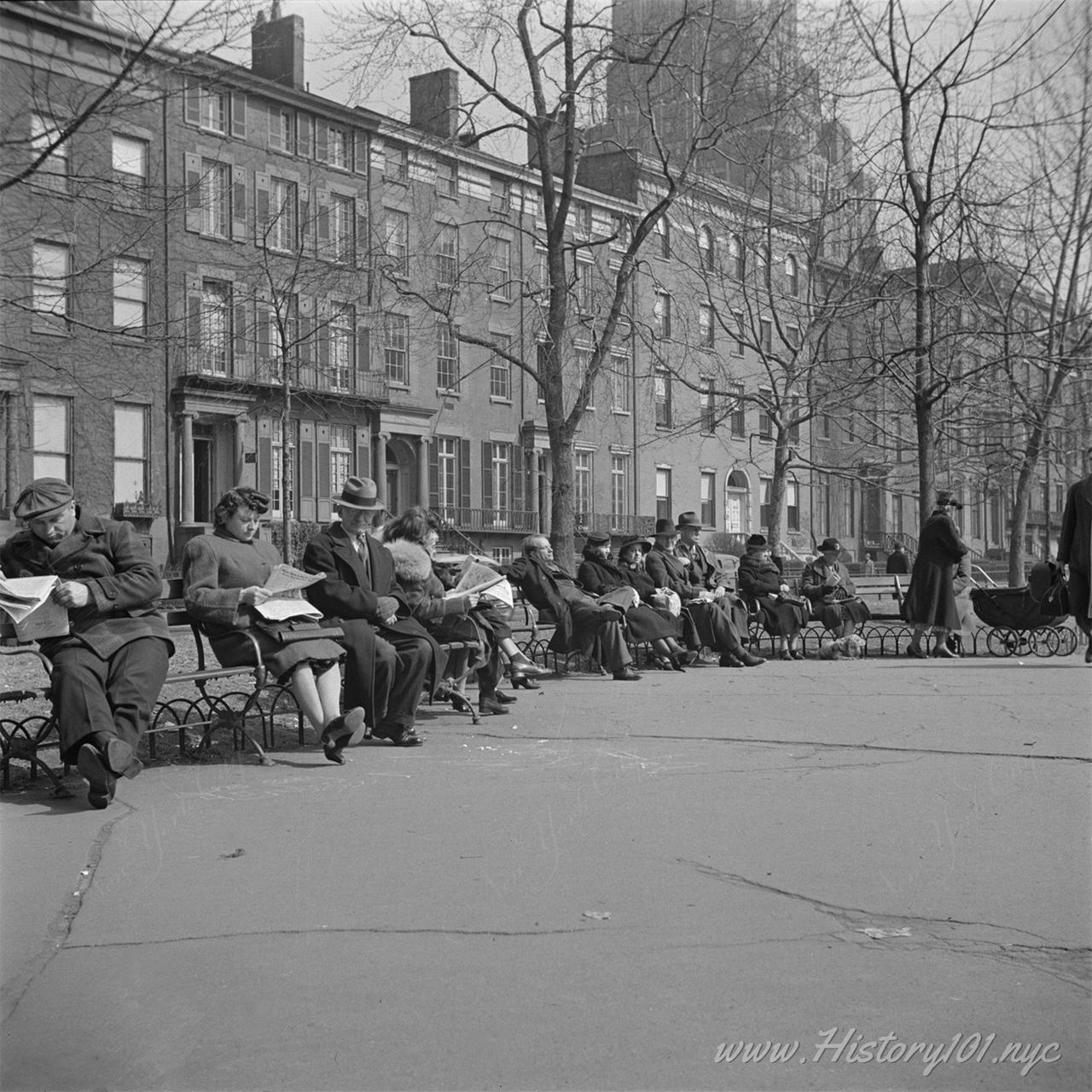 Washington Square Park - NYC in 1943