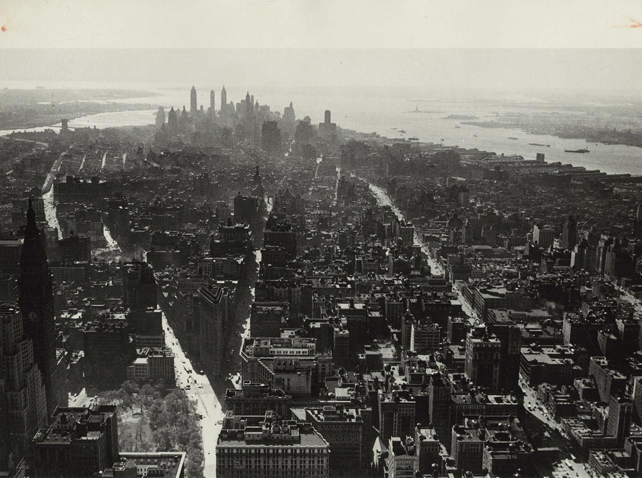 View of Manhattan Looking South - NYC in 1952