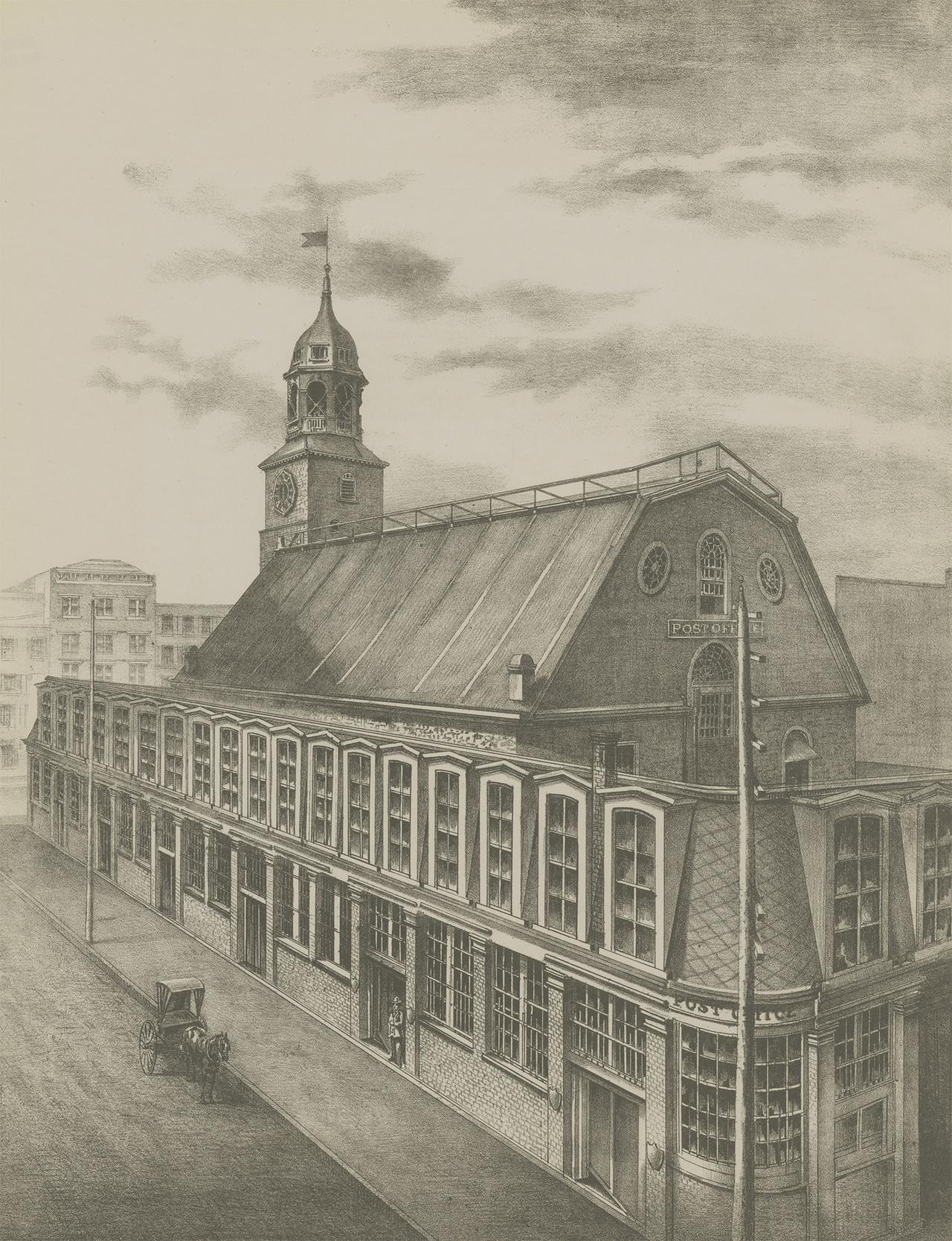Post Office of the US Postal Service - NYC in 1775