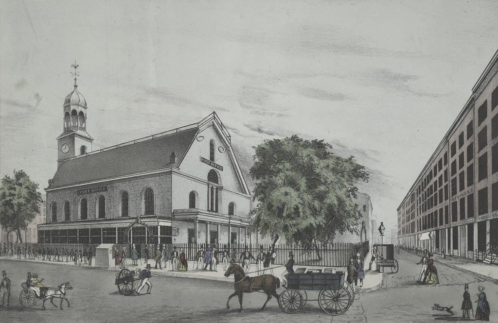 The Post Office - NYC in 1833