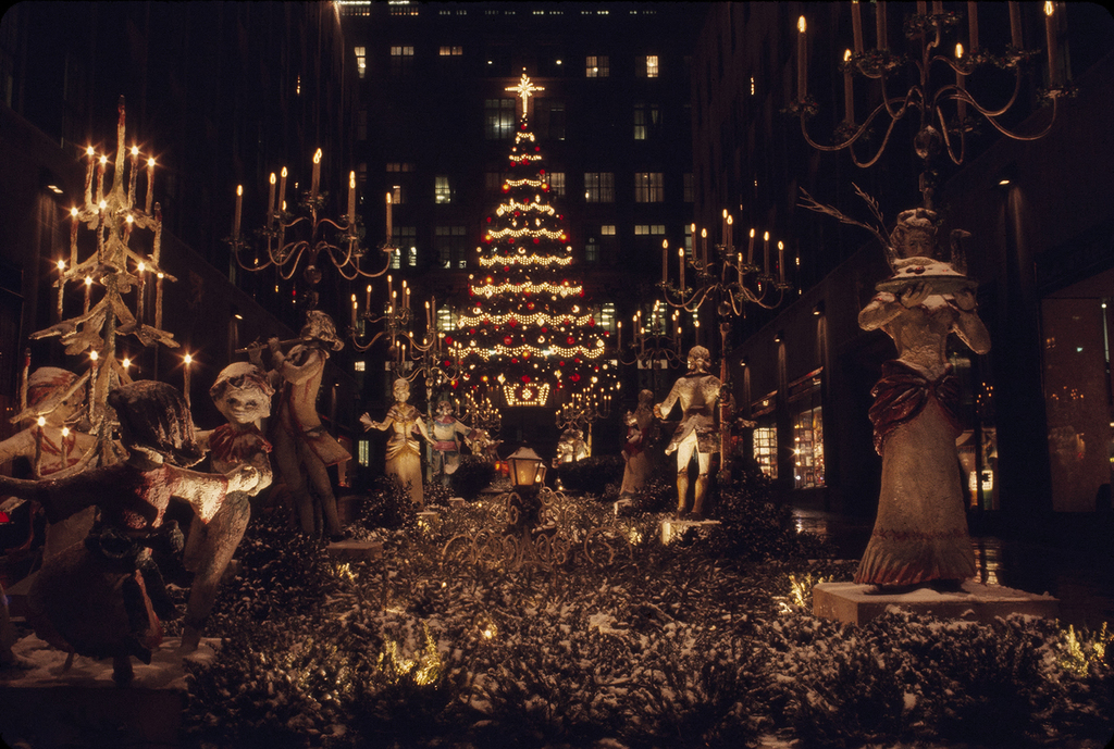 Christmas at Rockefeller Center - NYC in 1976