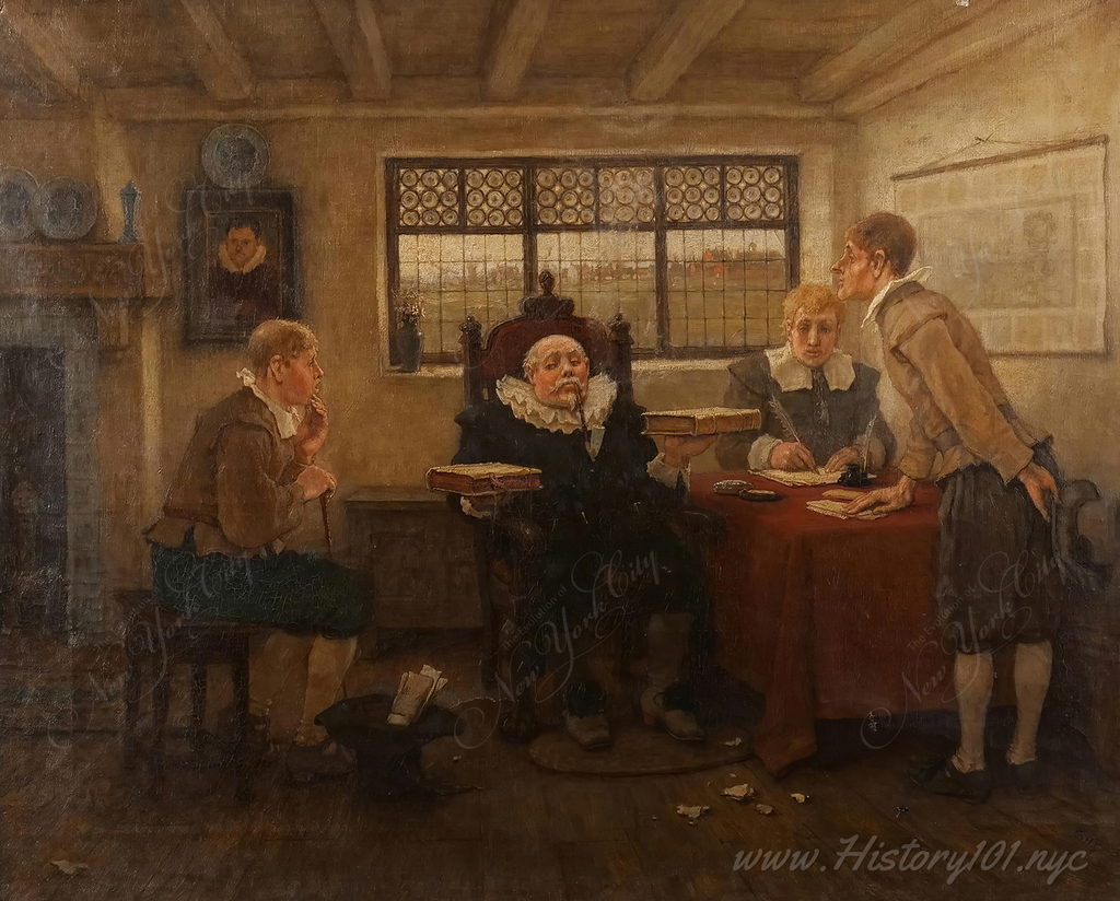 Wouter Van Twiller Court New Amsterdam - NYC in 1636