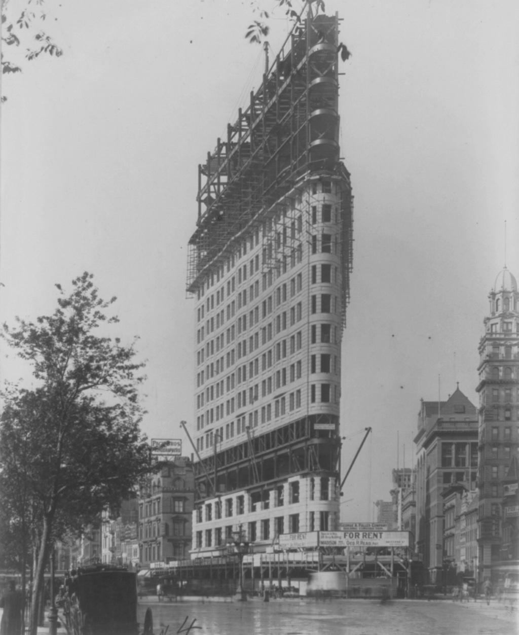 Flatiron Building Under Construction in 1902